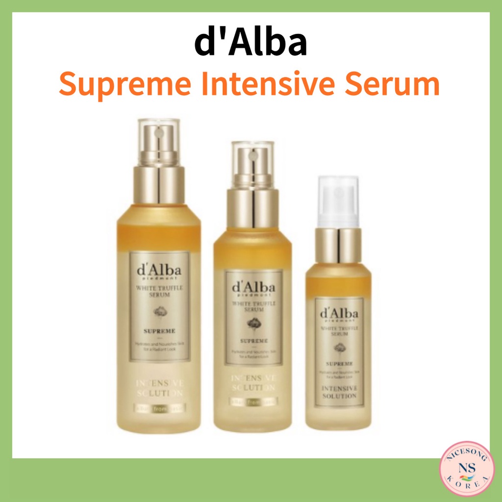 [d'Alba]White Truffle Serum Supreme Intensive Solution 150ml/100ml/50ml ...