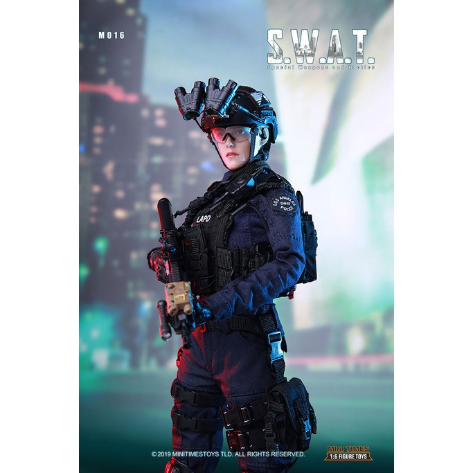 Mini times 1 / 6 soldier model M016 Los Angeles policewoman modern ...