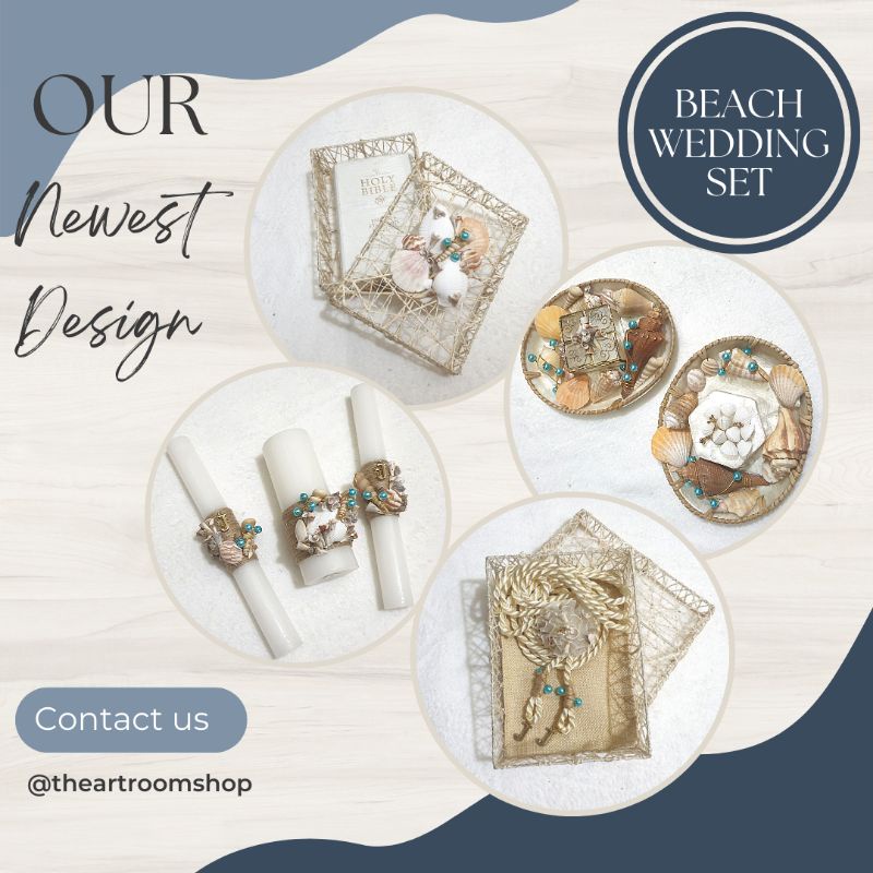Beach Wedding Essential Set with FREE Initials of the couple(please ...