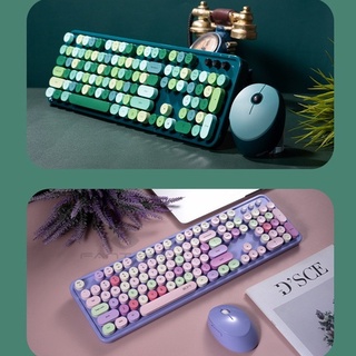 MOFii Exclusive Sweet Mixed 2.4g Wireless And Combo Gaming Keyboard Set ...