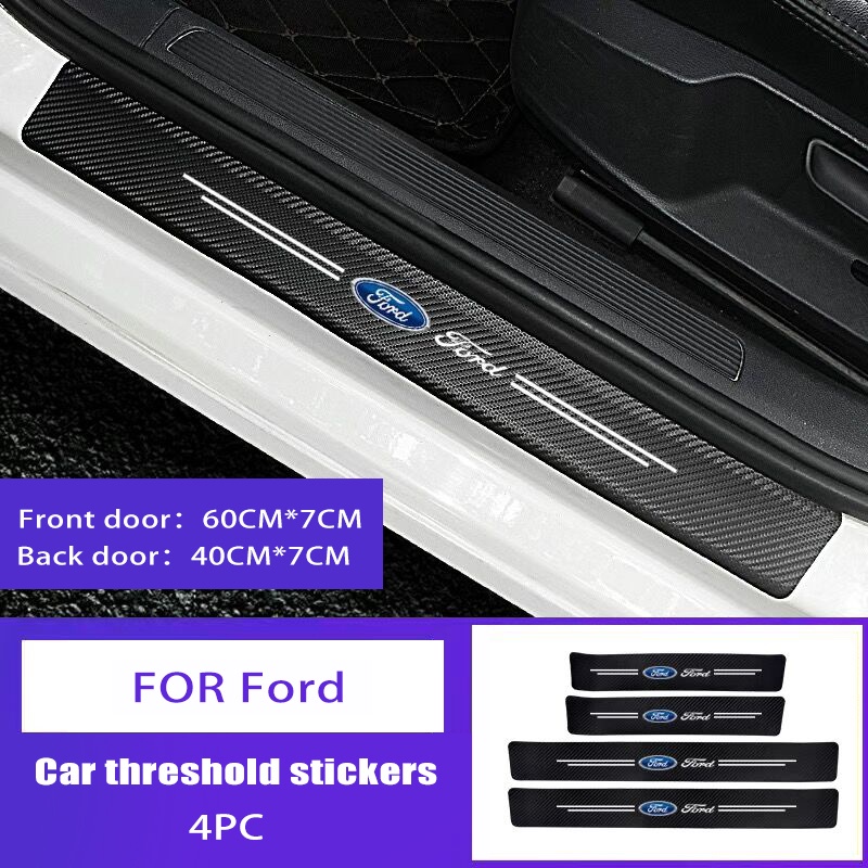 Car Threshold Protection Decals Sticker Car Door Sill Stickers For Ford ...
