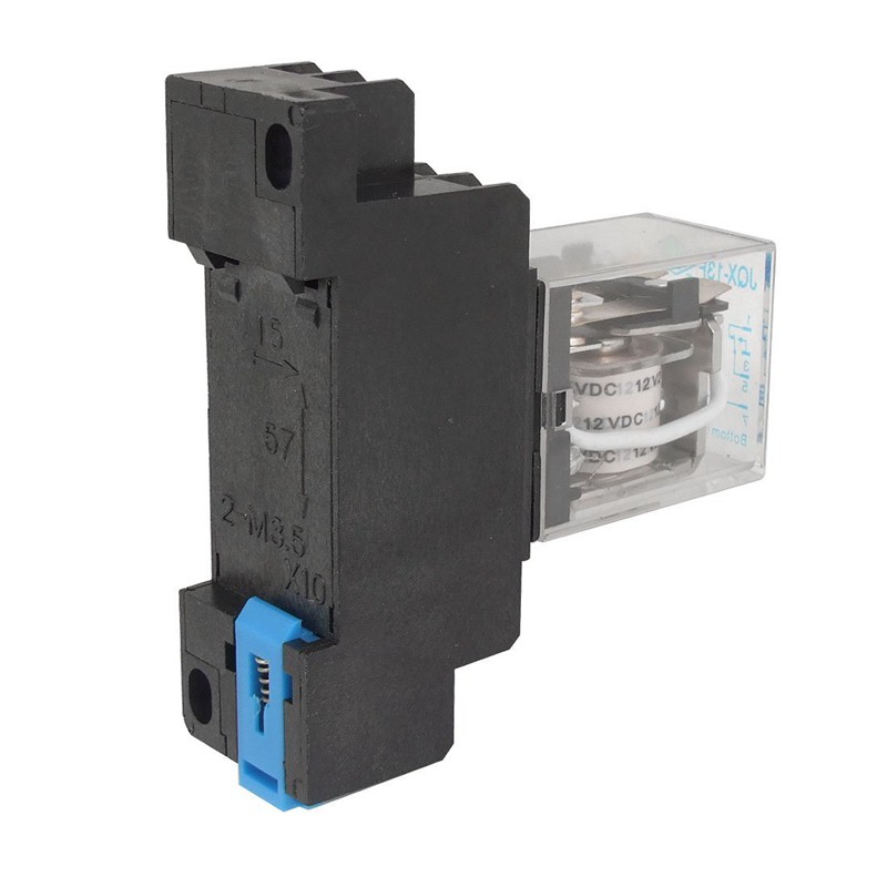 12V DC Coil Power Relay DPDT LY2NJ HH62P-L JQX-13F 10A With PTF08A Socket Base | Shopee Philippines
