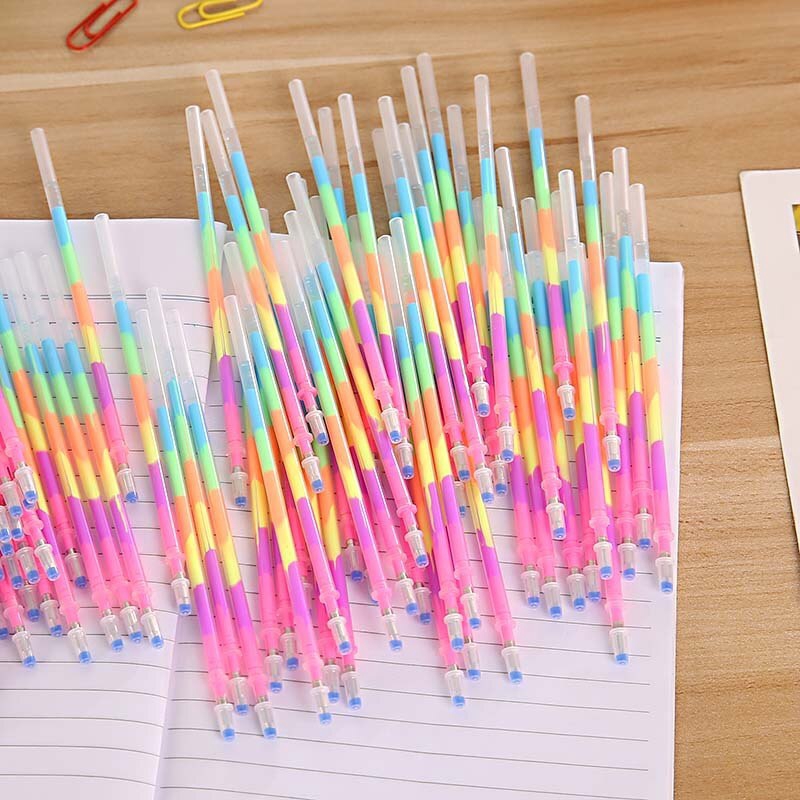 20PCS New Rainbow Multicolor Water Color Pen Fluorescent Pen Rainbow ...