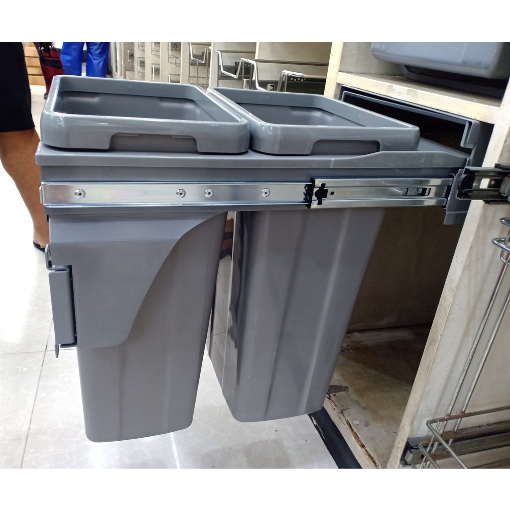 Big, Medium, Small Pull Out Trash Bin / Trash Can Pull Out / Complete ...