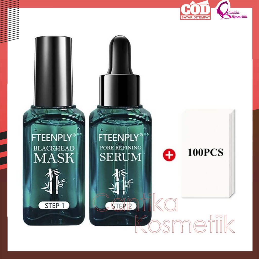 Fteenply 3in1 Blackhead Removal Kit (Blackhead Mask + Paper 100pc ...