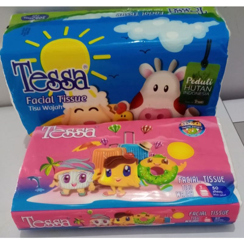 Tessa Tissue 50 Sheets 200 Sheets 250 Sheets | Shopee Philippines