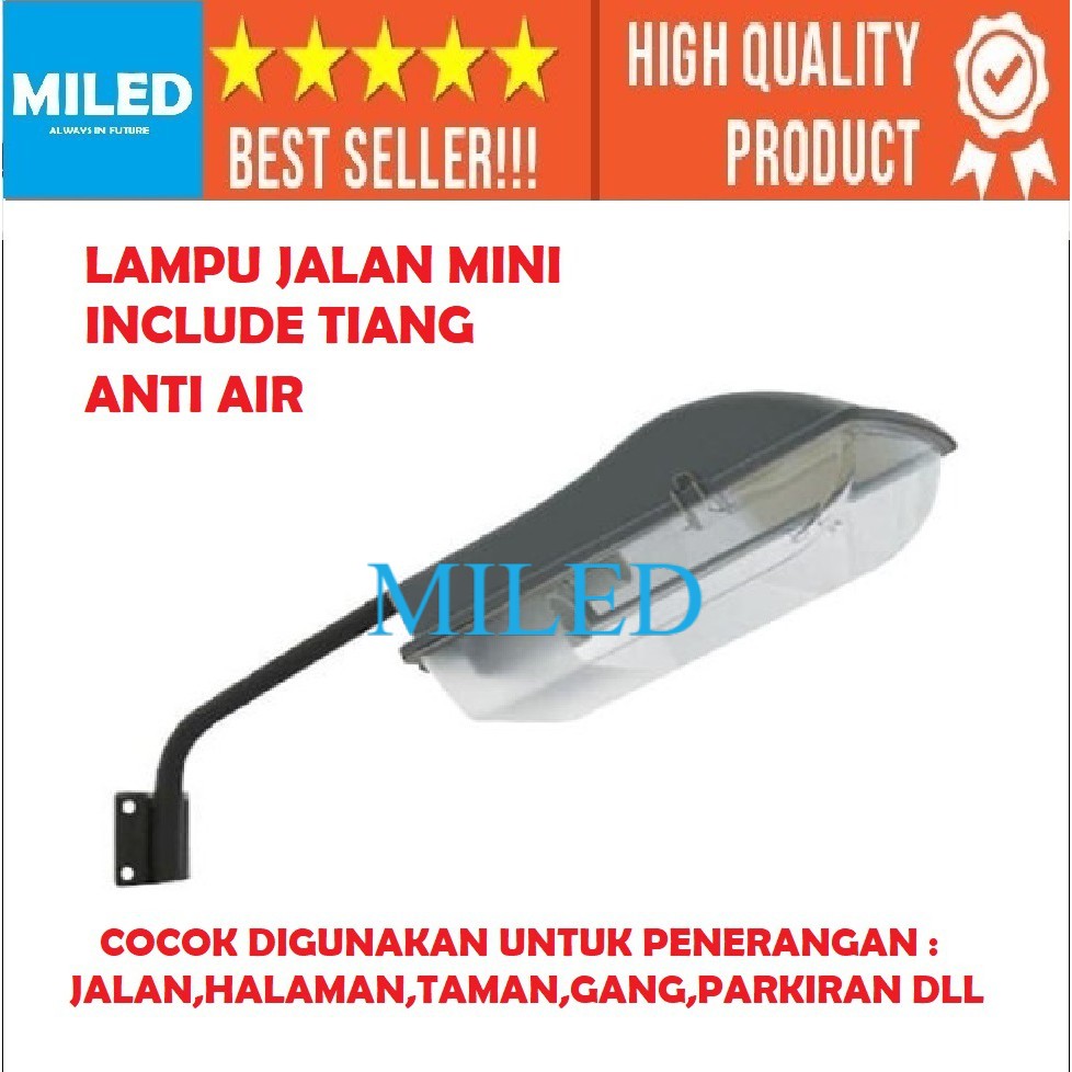 Small STREET LIGHT SHADE / GARDEN PJU E27 INCLUDE POLE - STREET LIGHT ...