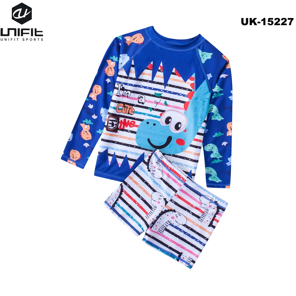 UNIFIT Kids Rush Guard Terno Swimming Attire Boys UK-15227 | Shopee ...