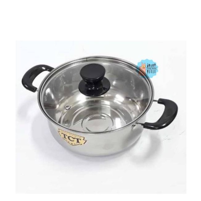 Double Ears Milk Pot souce pot soup pot kaserola kaldero WIth Glass ...