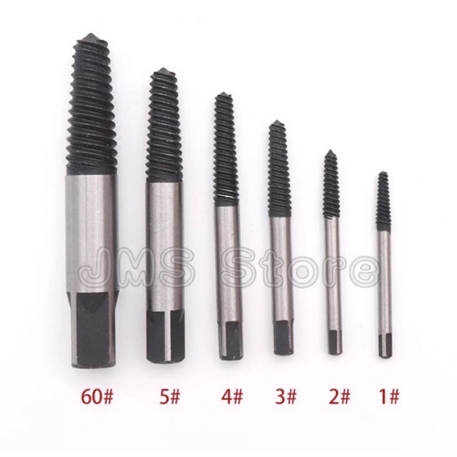 Left Hand Screw Extractor Set Damaged Knock Removal Kit 6pc | Shopee ...