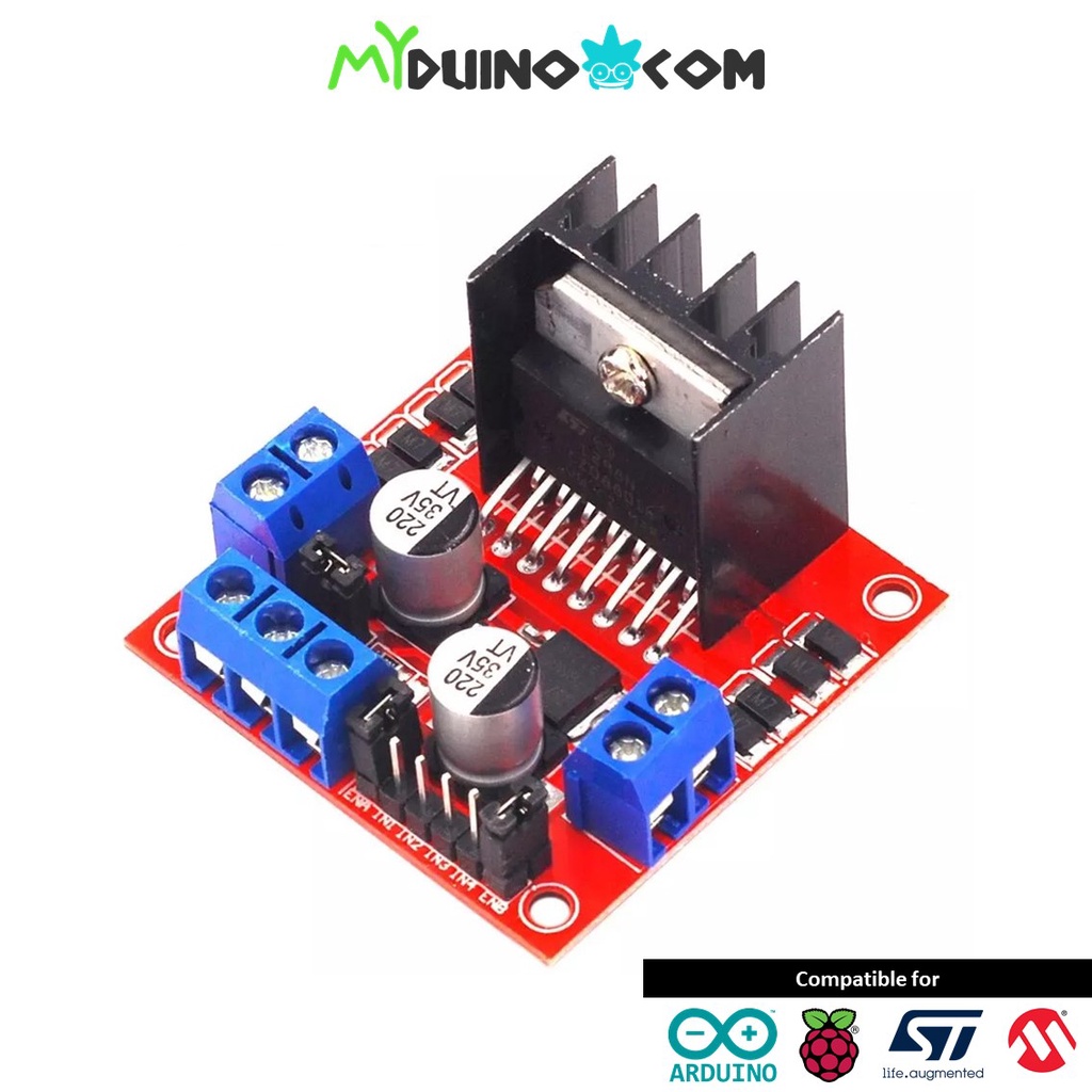 L298N 2A Dual H-Bridge DC/Stepper Motor Driver Speed Controller Module ...