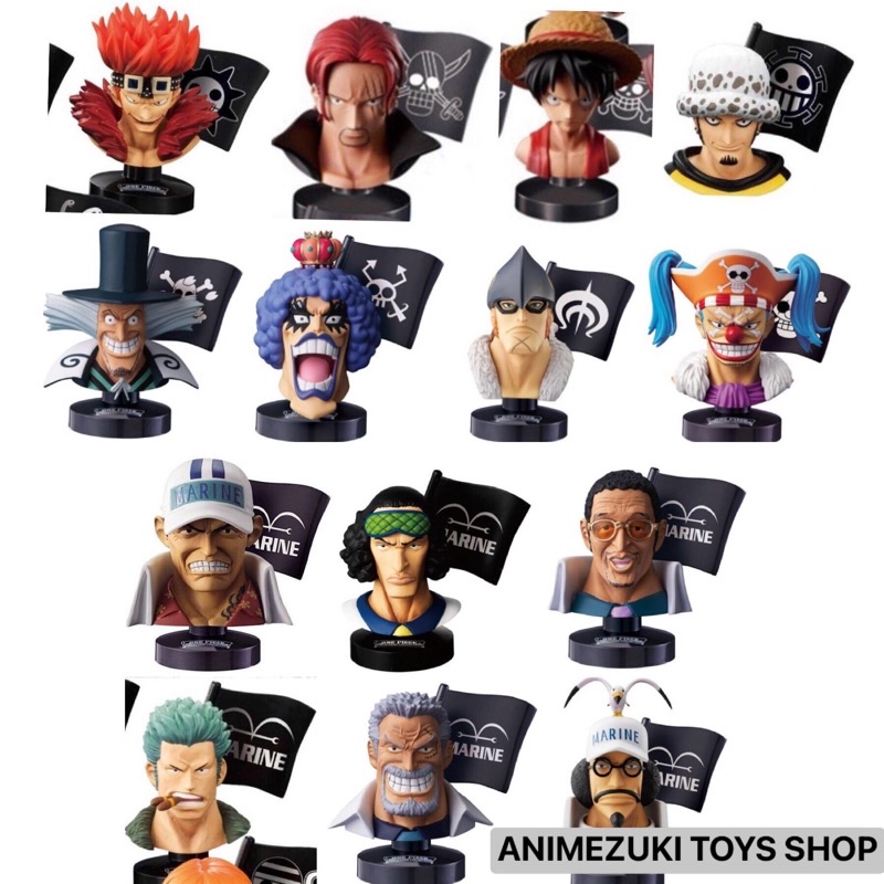 BANDAI One Piece Character Head bust (GDC) - SHC, Ally’s, Warlords, etc ...
