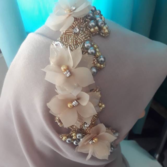 Headpiece GOLD 01- FULL Sequin And MUTIARA | Shopee Philippines