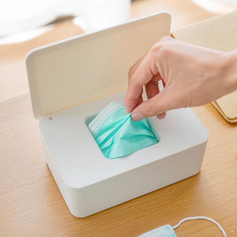 VIĆI Face Mask Storage Box Organizer Tissue Holder with lid cover ...