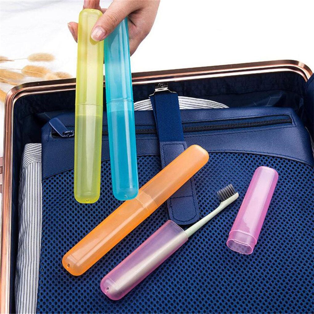 [Choo] 4pcs Toothbrush Holder Case Plastic Portable Hiking Travel ...