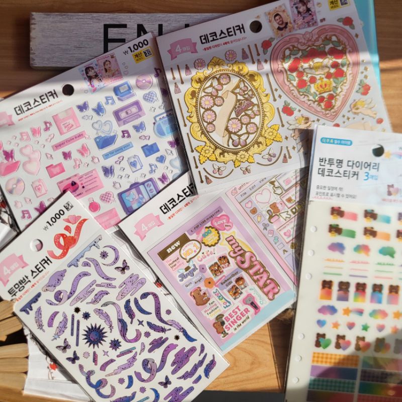 [ONHAND] Korean Toploader Sticker, Deco Sticker, Holo Sticker, | Shopee ...