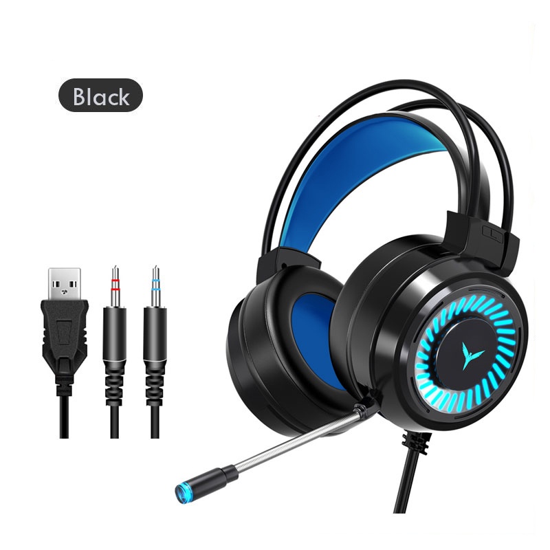 Professional Wired Gaming Headsets 3.5mm Over-Ear Bass Stereo Gaming ...