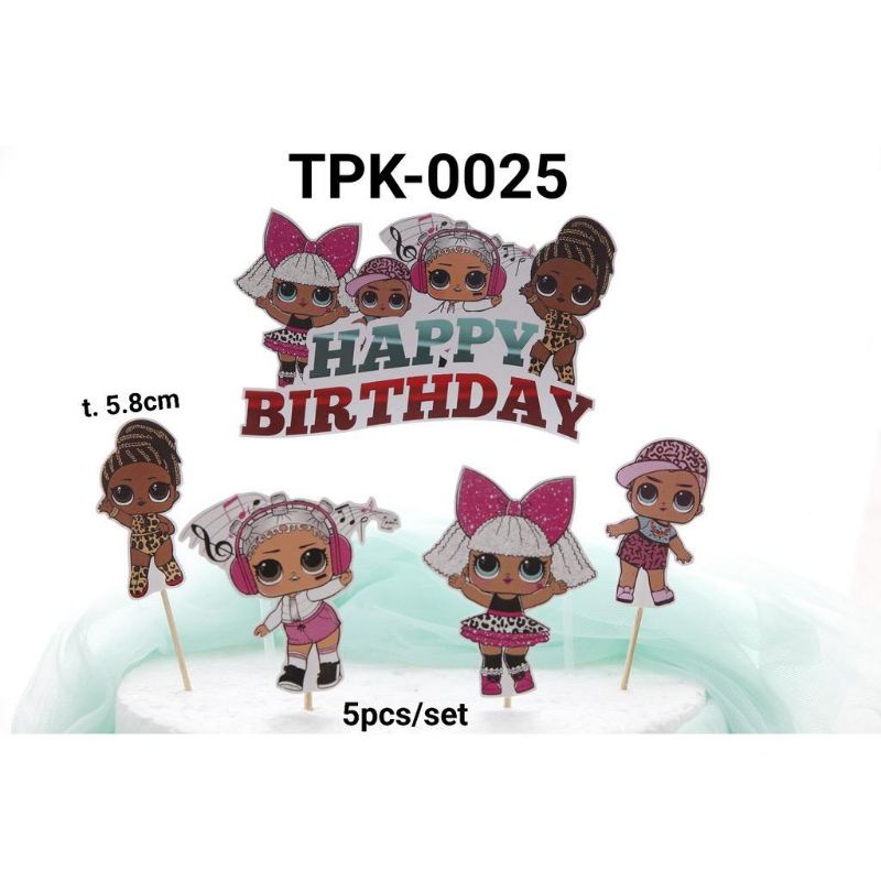 Lol SET Paper TOPPER, Birthday Cake Decoration TOPPER, Decoration ...