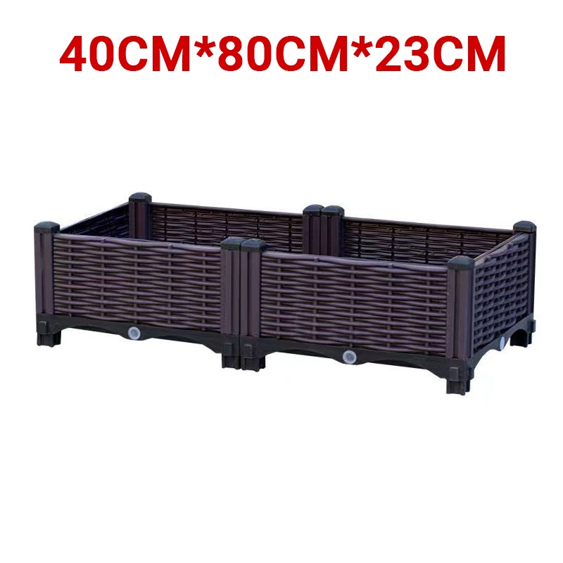 Combination type flower pot vegetable planting box balcony planting box ...