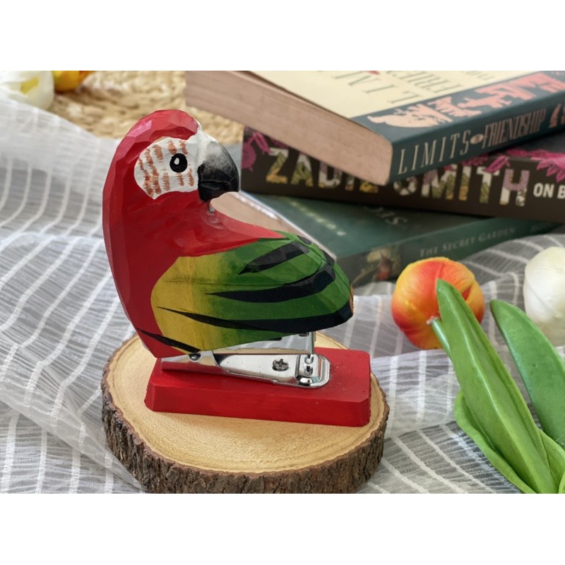 Stapler Animal Wooden Max (Red Parrot) | Shopee Philippines