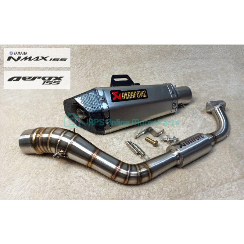 Akrapovic SC Project Full System Exhaust Pipes for NMAX V2 V2.1 / AEROX ...