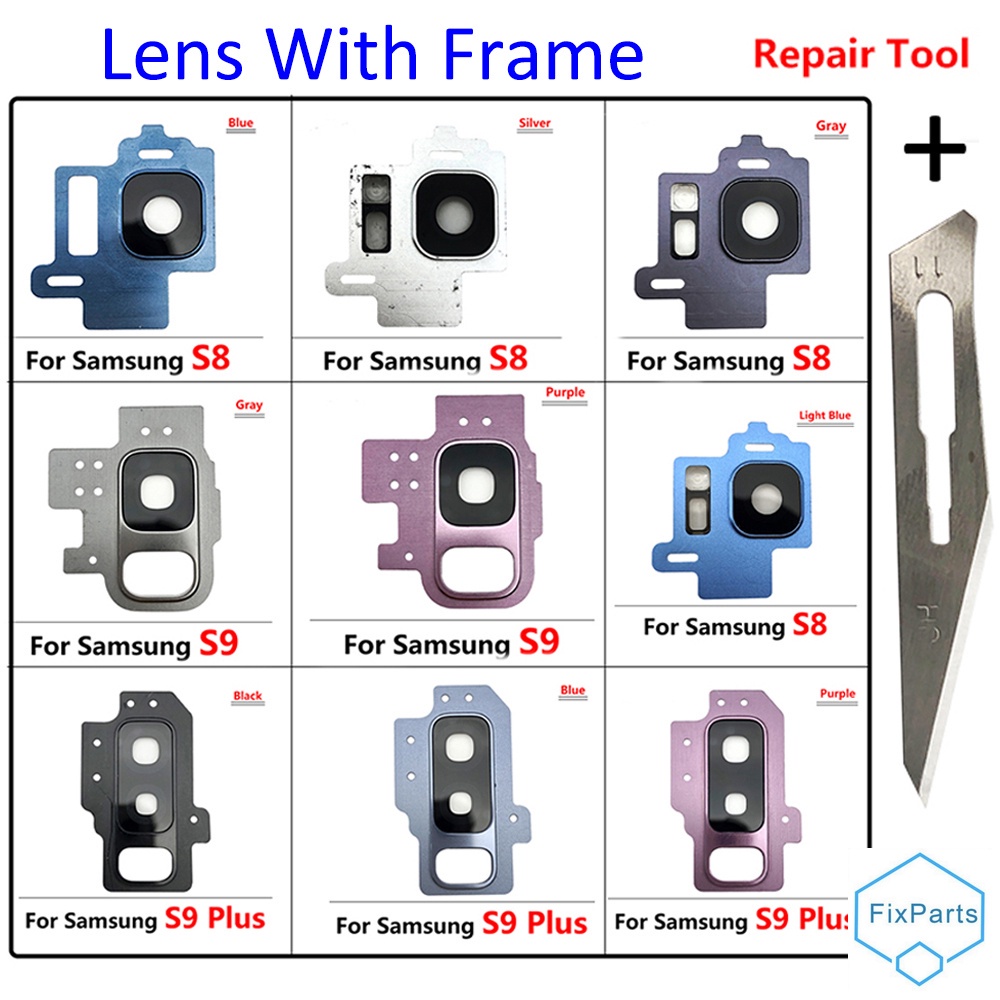 100% Original New Rear Camera Glass Lens Cover With Frame Holder ...