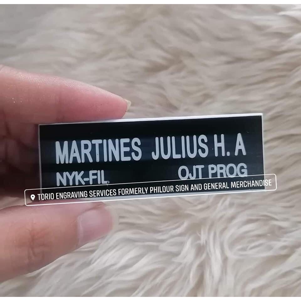 COD ORDINARY MILITARY NAMEPLATE / NAMEBADGE / NAMETAG WITH PIN | Shopee ...