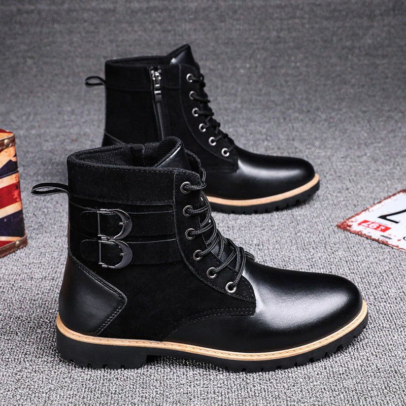 Martin boots han edition men''s shoes in British wind warm joker high ...