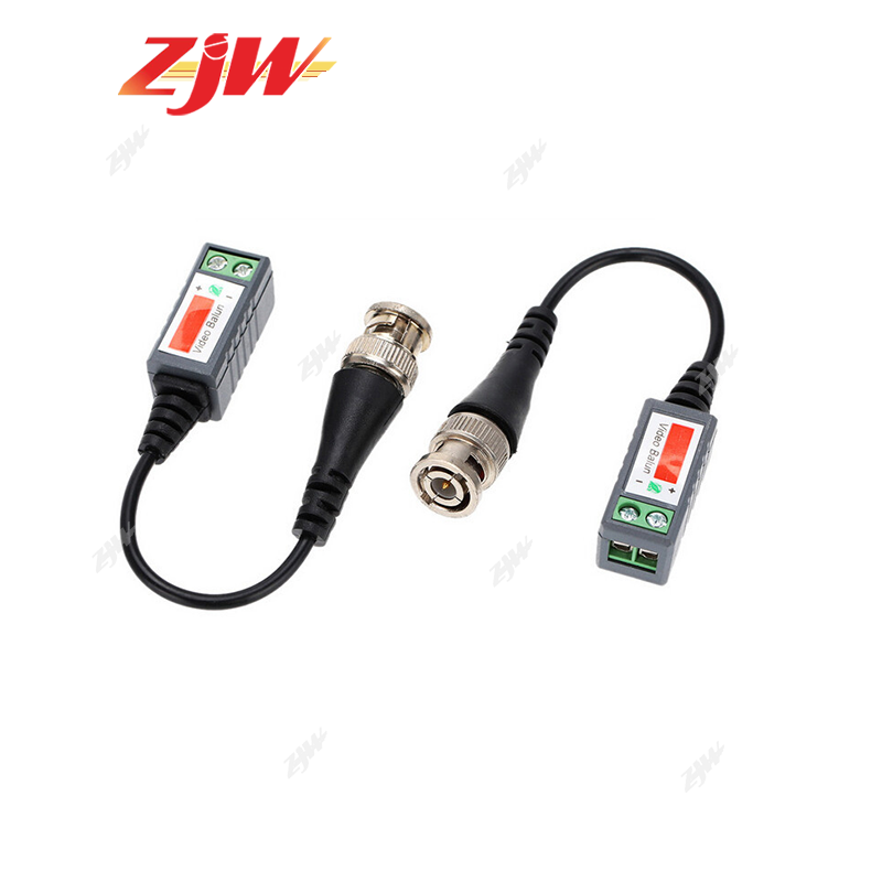 ZJW 1 pair 1080P AHD/HD-CVI/TVI/CVBS HD Video Balun Transmitter Cat5 ...
