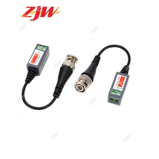 ZJW 1 pair 1080P AHD/HD-CVI/TVI/CVBS HD Video Balun Transmitter Cat5 ...