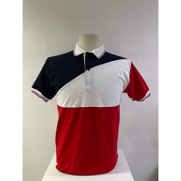 Unisex Tricolor Polo Shirt | Shopee Philippines