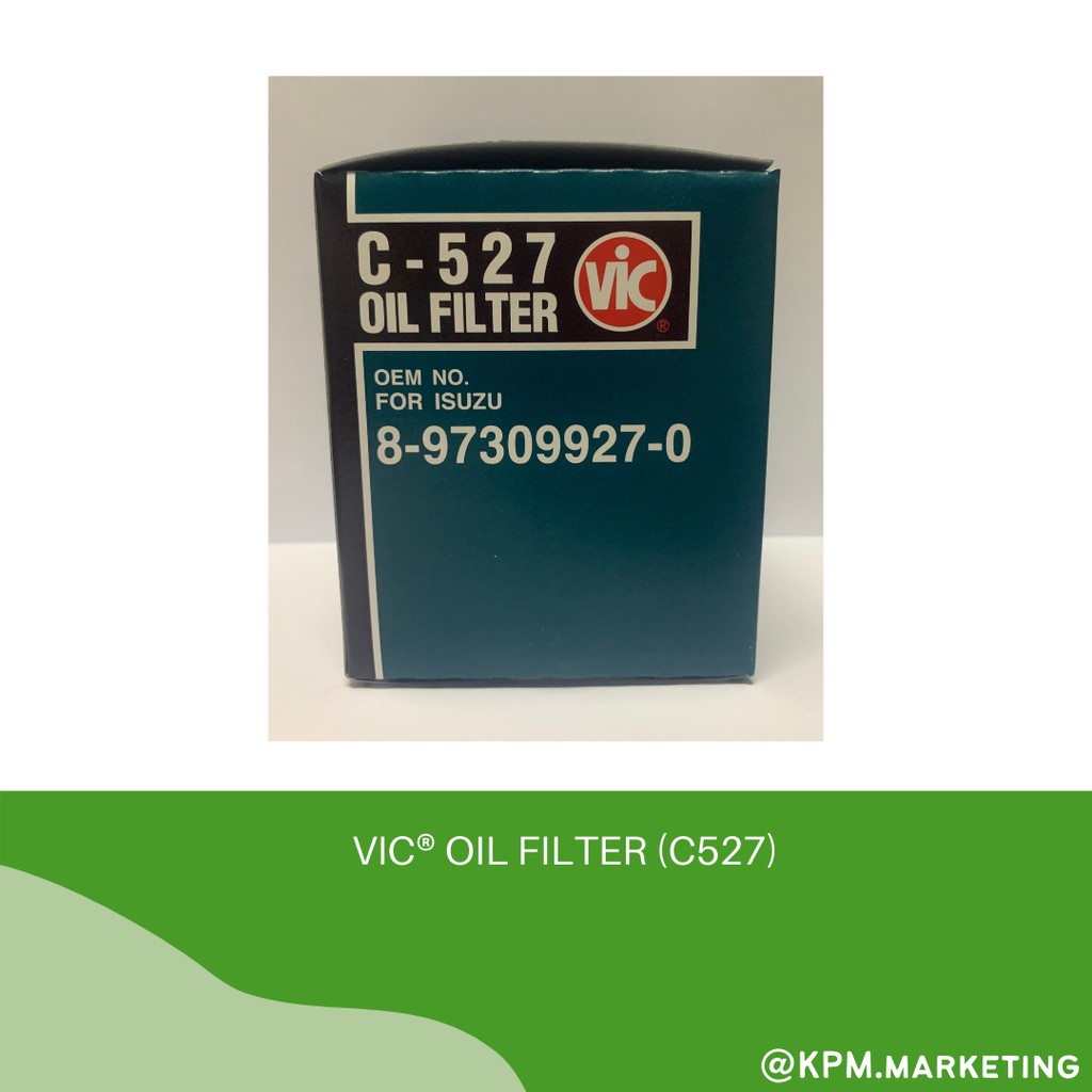 VIC OIL FILTER C-527 ISUZU (dmax/sportivo) (ORIGINAL) | Shopee Philippines