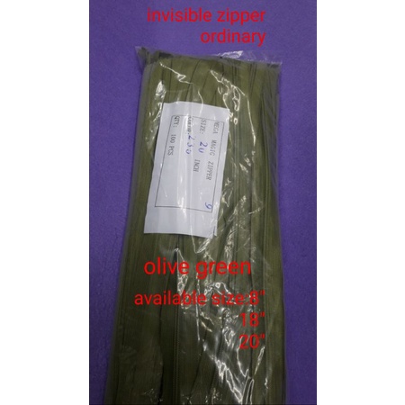 Ordinary invisible zipper sold per pack (100pcs) | Shopee Philippines