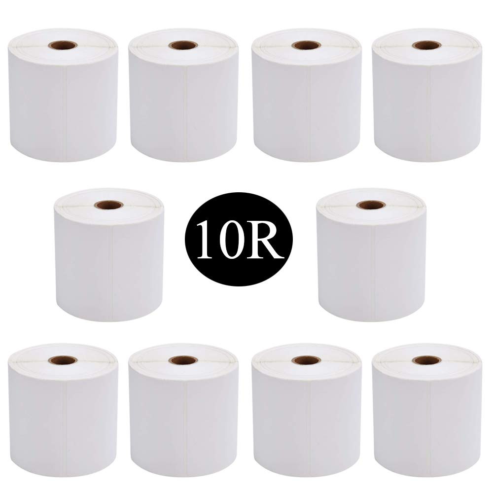 10 ROLL 100x150mm (500 Labels per Roll) A6 Direct Thermal Label Sticker ...