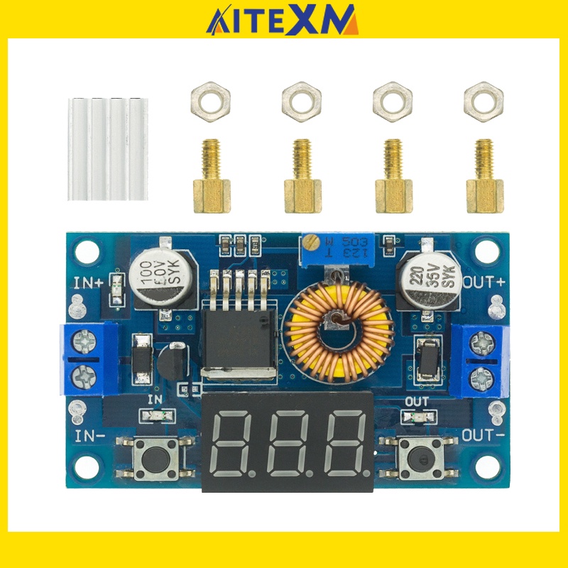 XL4015 High power 5A 75W DC-DC Adjustable Step-down Charger Module Step Down Buck Converter LED ...