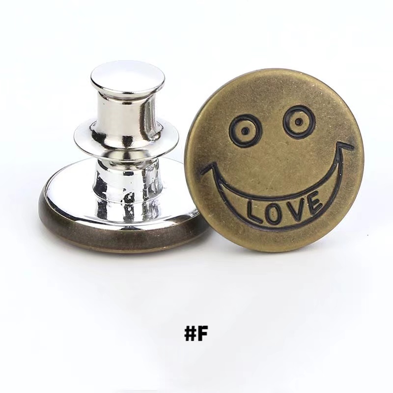 Adjustable Detachable Jeans Buttons Nail Free Metal Buttons For ...