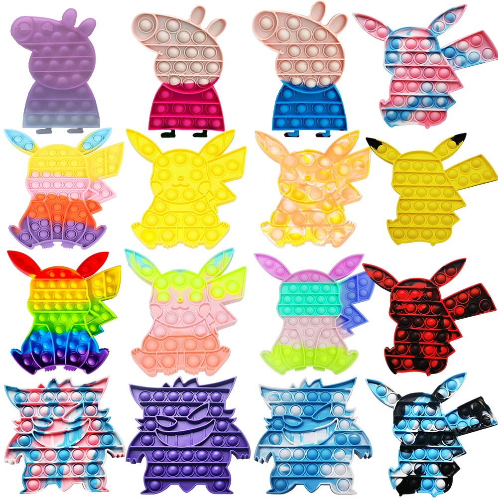 Pokemon Pikachu Charizard Pink Pig Fidget Toys Squishy Sensory Anti ...