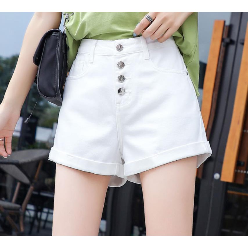 TATTERED 3Bottons High Waist Short Denim Maong Short Korean Style 2020 ...