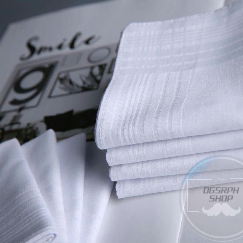 2-pcs White cotton handkerchief Panyo | Shopee Philippines