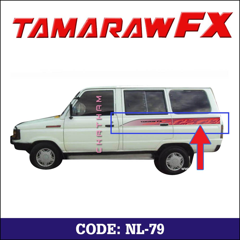 Decal Body Sticker for Toyota Tamaraw FX (NL79) | Shopee Philippines