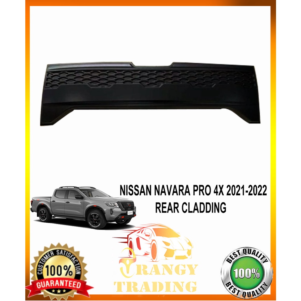 Nissan Navara PRO 4X 2021 to 2024 Rear Cladding Rear Guard Plate 2024 ...