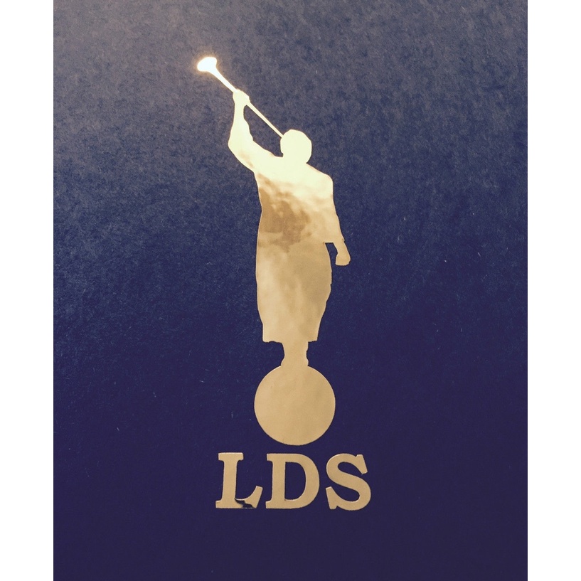 The Angel Moroni Decal in Gold # LDS Car Window Bible Book of Mormon ...