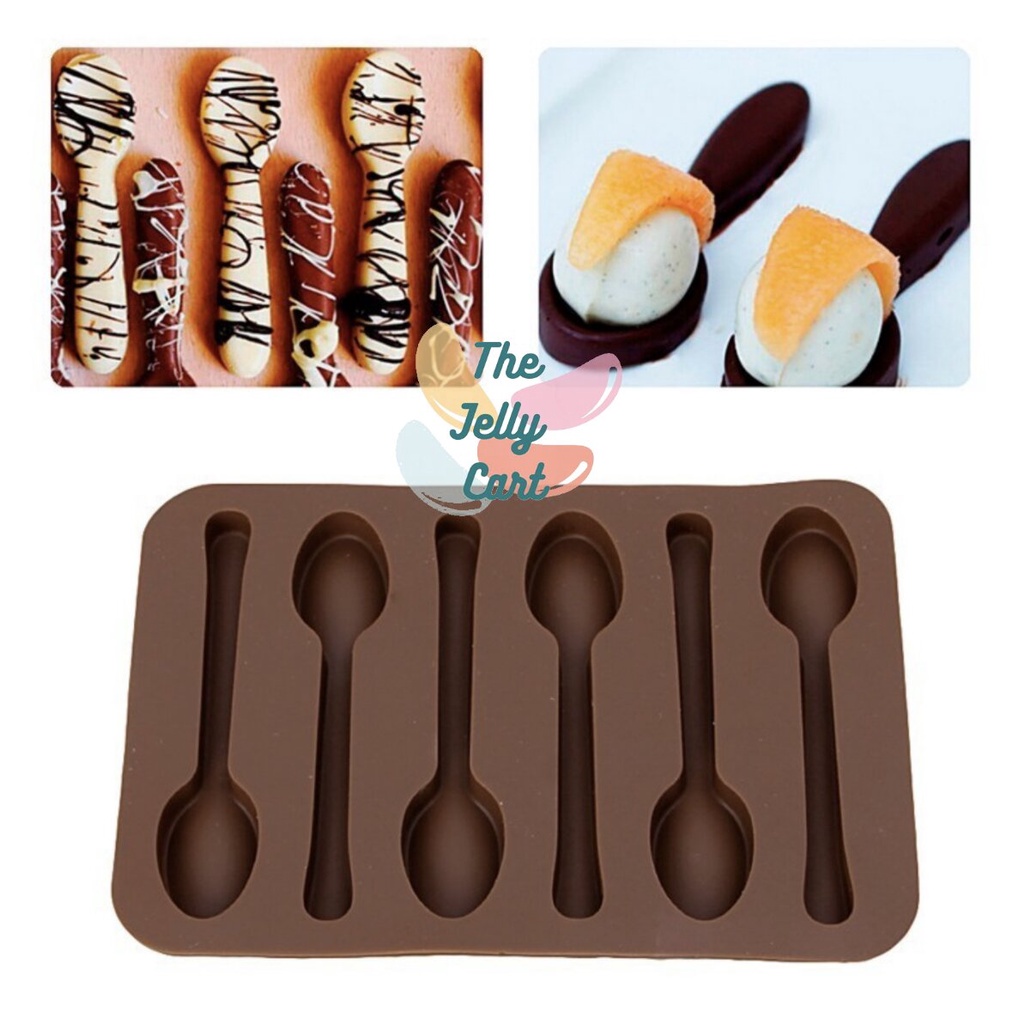 Spoon Silicone Molder for Fondant Baking Cake Chocolate Clay Resin DIY ...