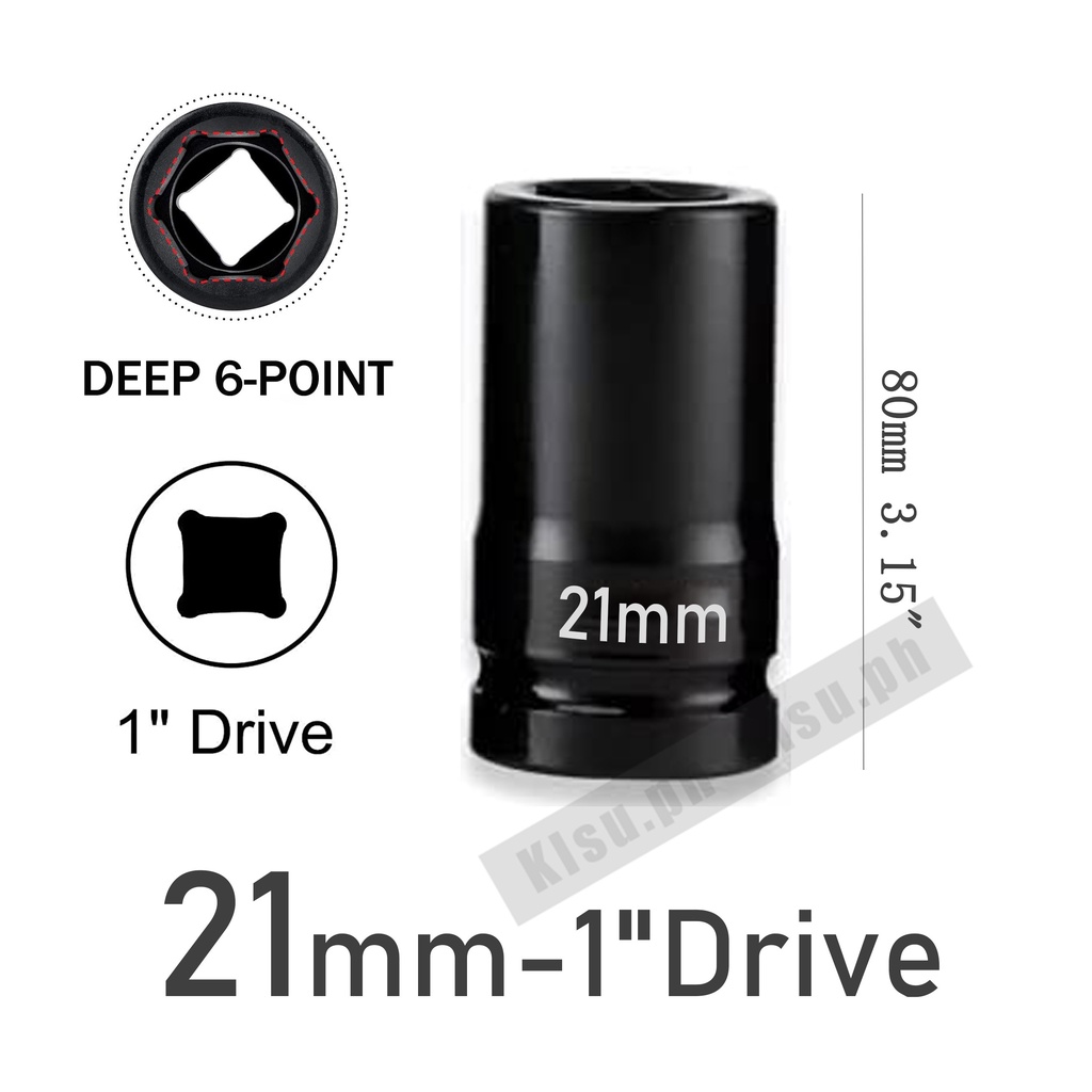 1" Drive Jumbo Impact Socket Set, Universal Hex Deep Socket Set ...