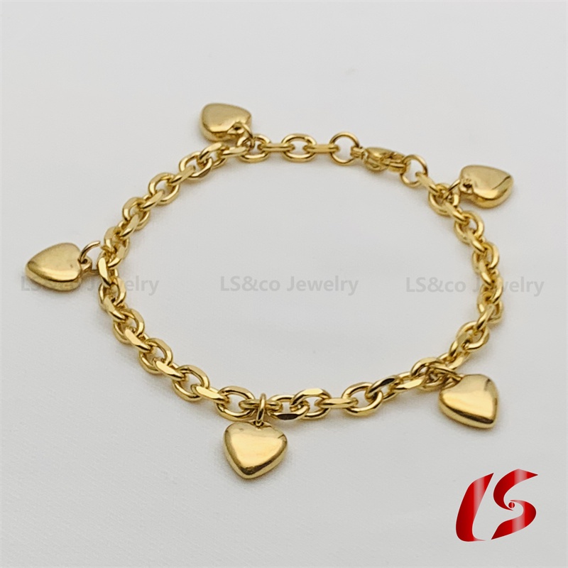 LS jewelry gold Stainless Steel Bracelet for Women 2526b | Shopee ...