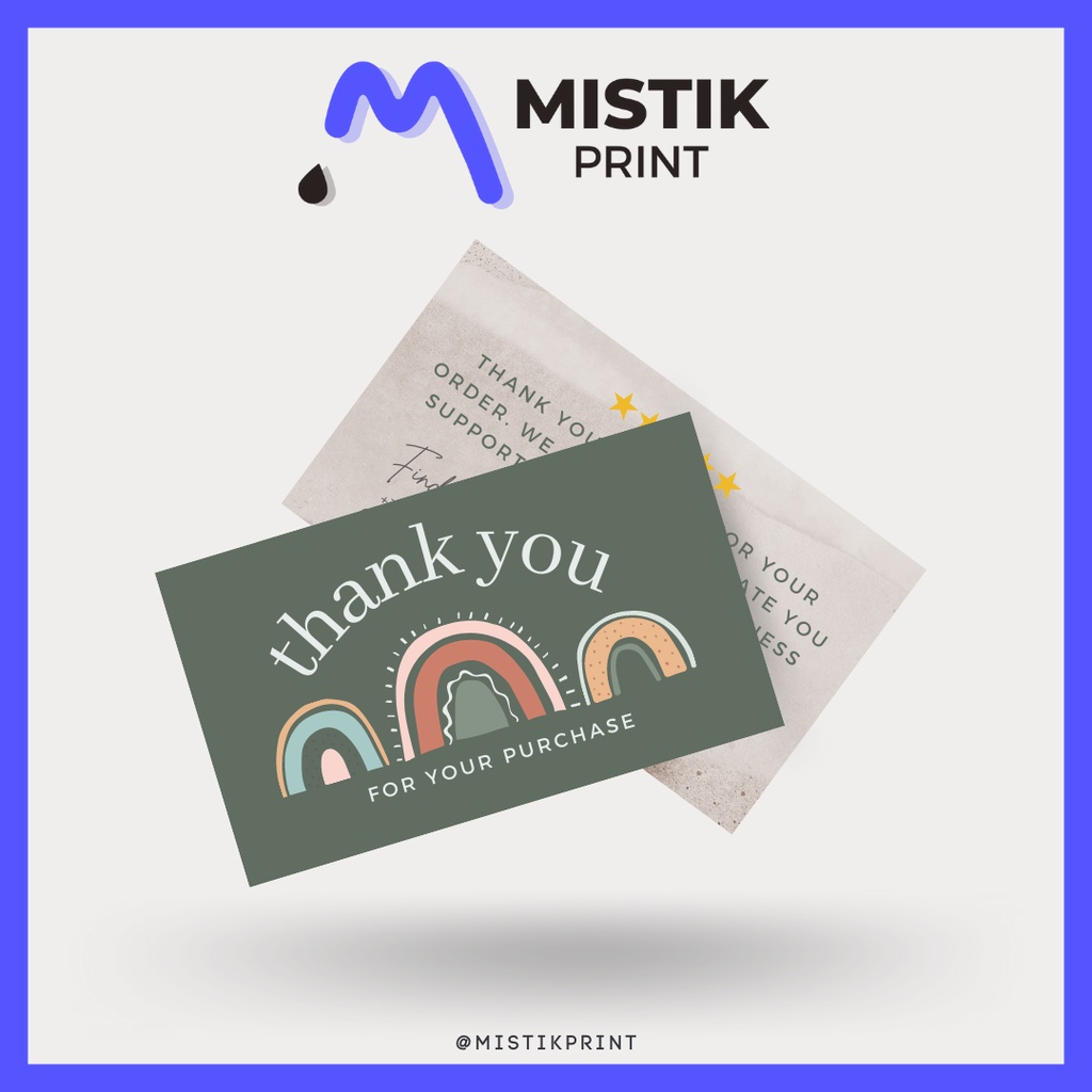 Customized Thank You Cards | Shopee Philippines