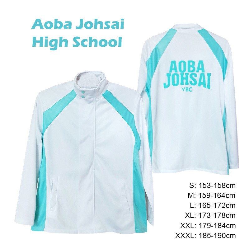 Anime Haikyuu Jacket Coat Cosplay Costume Jersey Karasuno Fukurodani ...