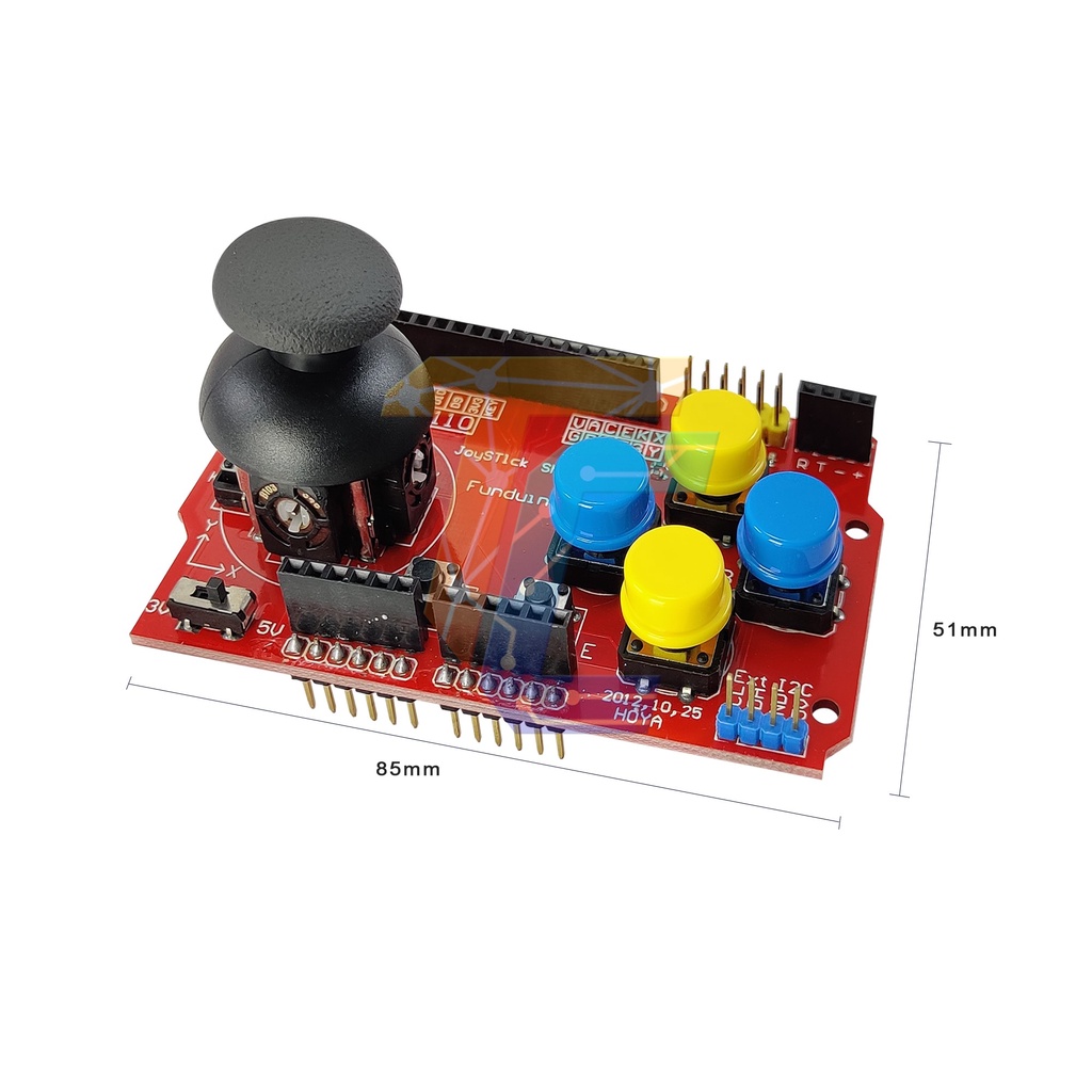 Joystick Shield Gamepads Joystick Keypad Shield For Arduino I2c 3.3v Nrf24l01 Nk 5110 Lcd ...