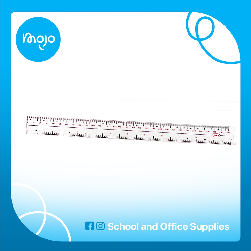 Plastic Ruler Transparent Prince 12inches | Shopee Philippines