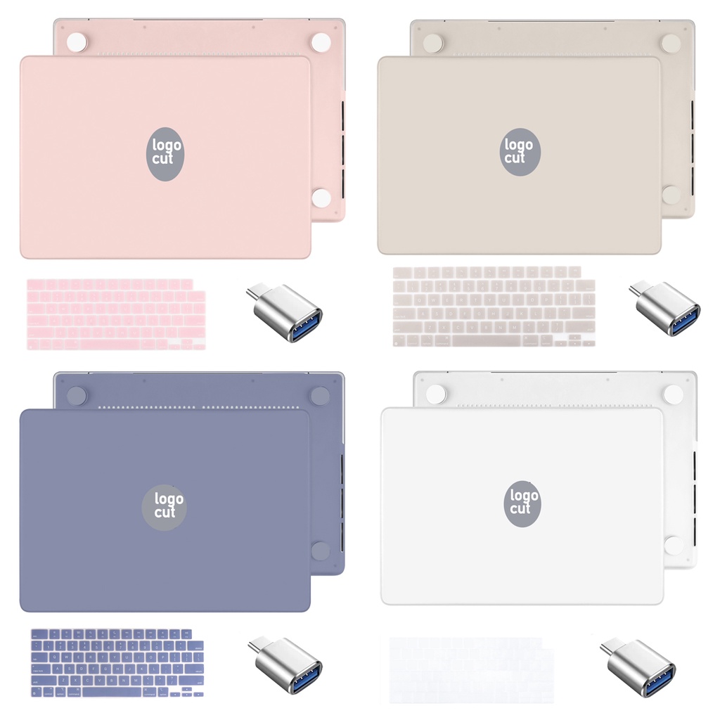 Logo Cut Out Cream Case For MacBook M2 M3 M4 A3240 A3113 A2681 2025 ...